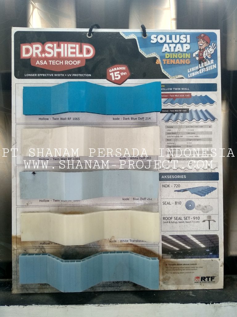 Harga Atap DR SHIELD UPVC Tebal 2 mm SHEET PANEL LE1050 Tahun 2026 ...