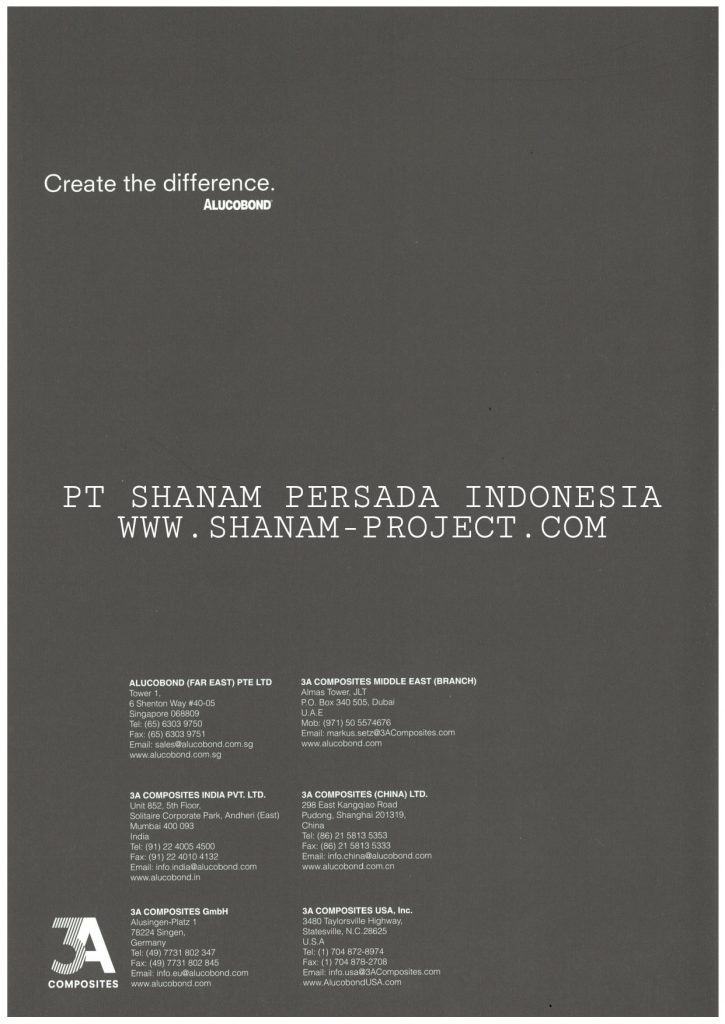 ACP ALUCOBOND 4 mm Bandung dan Cimahi (Only Material) | PT Shanam ...